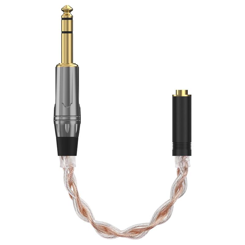 GEEKRIA Apollo シングルクリスタルシルバーアップグレードケーブル。