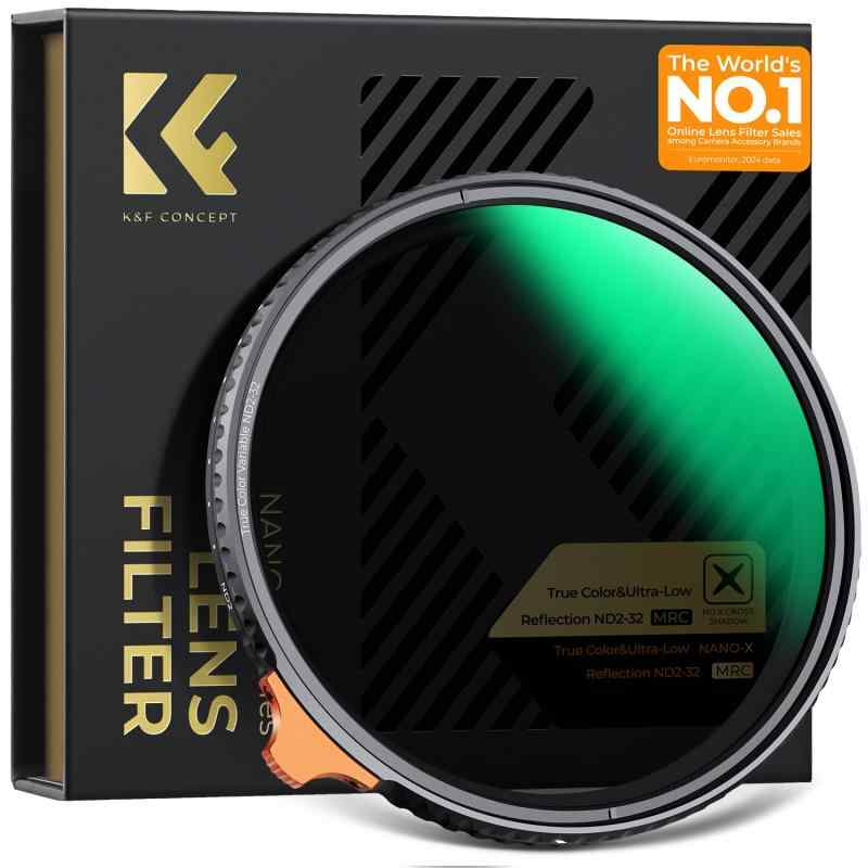 K&amp;F Concept True Color &amp;超低反射 可変ND2-32 （Nano-Xcel）