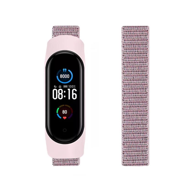 AGUPERFIT コンパチブル Mi Band 6 5 4 3 バンド、柔らかく快適で通気性の良い無段階調節ナイロンループ替えバンドパッケージ内容: 1×ナイロンループ換えベルト (本体は付属しておりません)、コンパチブルMi Band ...