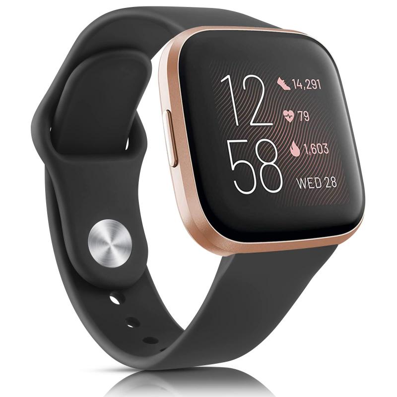 for Fitbit Versa2 / Fitbit Versa/Fitbit Versa Lite/Fitbit Versa SE バンド 交換ベルト 交換用バンド 柔らかい シリコンバンド スポーツバンド 調節可能【対応機種】Fitbi...