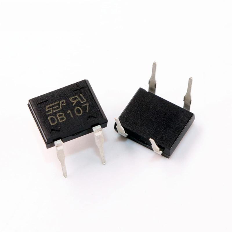PENGLIN 50個 ブリッジ整流器 DB107 1A 1000V 整流用 ブリッジダイオード 単相 4-Pin DBシリーズブリッジ整流器　-　DBシリーズピーク逆繰返し電圧：1000VDBシリーズのブリッジ整流器は、表面実装整流器です...