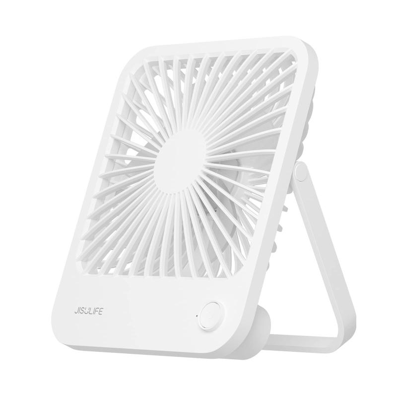 JISULIFE 卓上扇風機 小型扇風機 静音 デスクファン 充電式