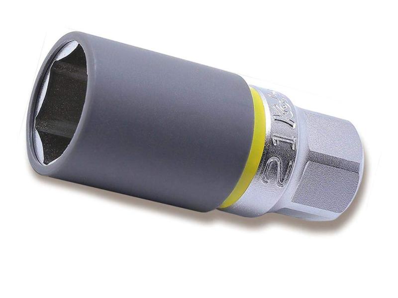 コーケン 4300PMZ.65-21 Z-EAL 1/2"(12.7mm)SQ プロテクター付きホイールナットソケット 21mm薄肉タイプのソケット。樹脂製プロテクターとストッパーを搭載。ナットの頂点を保護します。