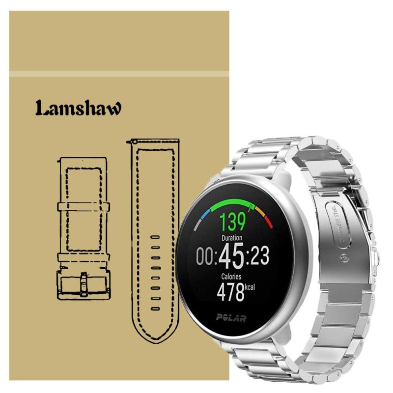 Lamshaw Polar Ignite バンド, ステンレス メタル ベルト 交換バンド 対応 POLAR(ポラール) Ignite スマートウォッチ