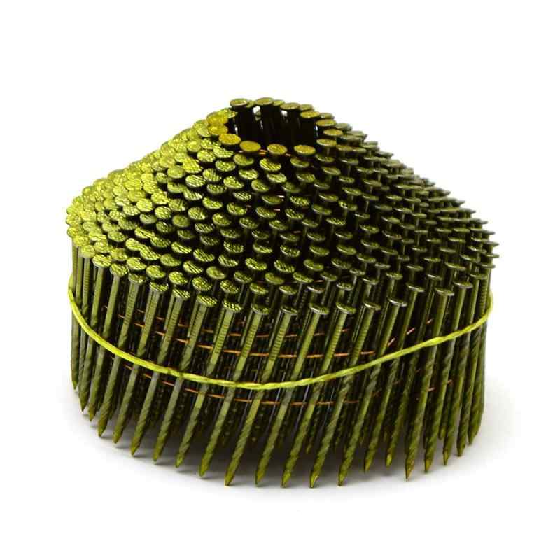 マックス ワイヤー連結スクリュー釘 NS45V1 ミニ箱 10巻中国製45mm鉄スクリュ釘斜めワイヤ連結400本×10巻