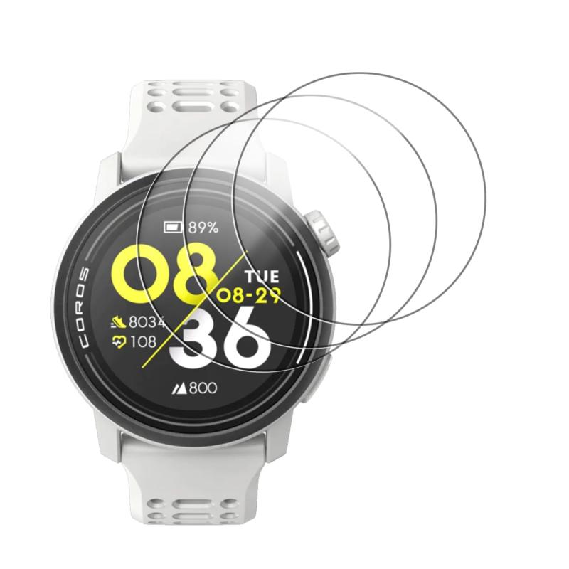 【3枚セット】COROS（カロス） PACE3 スマートウォッチ 対応 フィルム 保護フィルム【HUKWIMO】 3D全面保護 指紋防止 HD高透過率 傷に強い 気泡ゼロ 極薄 撥水撥油 反射低減 スクリーンプロテクタ【対応機種】COROS...