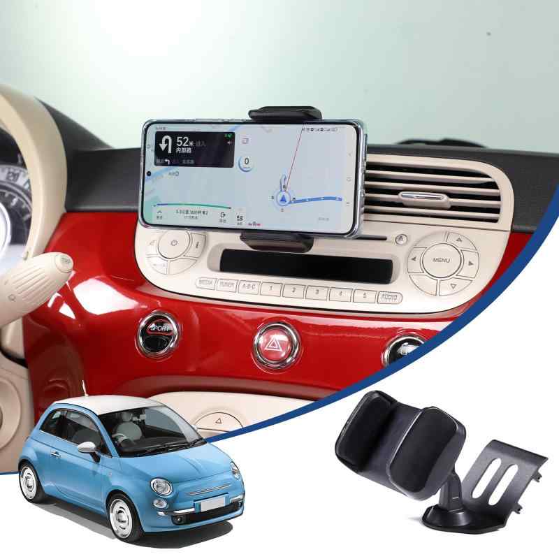 Hcilloend 新型 フィアット 500 専用 2010~2015に適用 スマホホルダー
