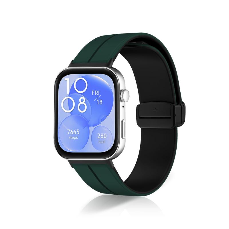 [ReHowy] Huawei Watch Fit 4/3/Fit 4 Pro 対応 バンド シリコン製 弾力性 ファーウェイウォッチフィット4 交換バンド 磁気 バックル付き サイズ調節可能 huawei watch fit 4 pro ...