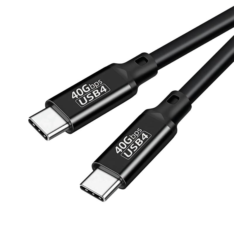 Thunderbolt 4 ケーブル USB4対応 Popolier [USB-IF認証 / 240W出力 / 40Gbps高速データ転送 /8K@60Hz 映像出力 ] サンダーボルト 4ケーブル 高耐久PVC素材 下位互換 スマートフォ...