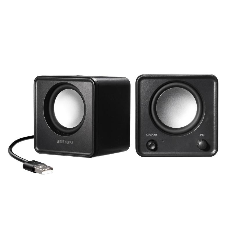 サンワサプライ PCスピーカー USB電源 コンパクト 6W パッシブラジエーター搭載 電源ボタン付き ブラック MM-SPU21BKケーブル1本で簡単接続、配線スッキリ、ノイズの少ないクリアなサウンドが出るUSBスピーカーです。本体に搭載...