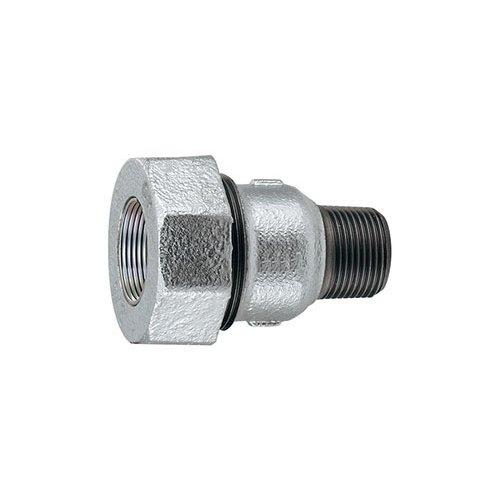 カクダイ 鋼管用継手 3管兼用ジョイント オスアダプター 白 649-846