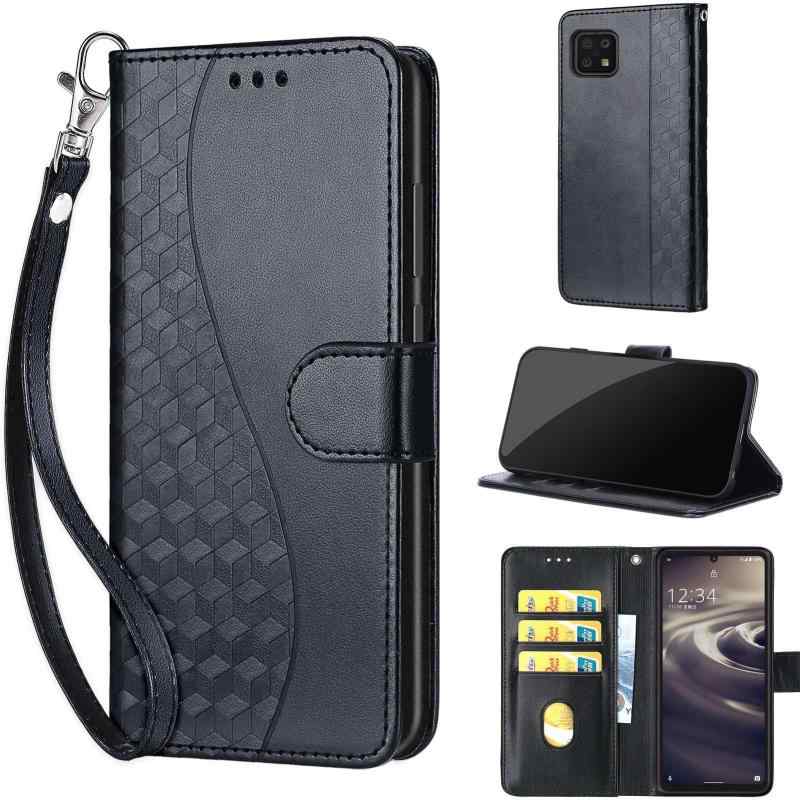 AQUOS Sense6 ケース 手帳型 対応 Sense6s SHG07 SHG05 SH-M19 財布型 携帯カバー SH-54B スマホケース 高级PUレザー 耐衝撃 耐摩擦 全面保護 ホルダーバンプパタカード収納 軽量 手触りが良い...