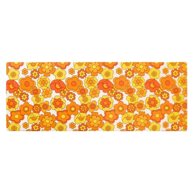 オカ(OKA) ルアンス キッチンマット 約45cm×120cm オレンジ (昭和 レトロ 拭ける やわから PVC ビニール 洗濯不要)本体サイズ：約45cm×120cmマットの高さ 約5mm素材：塩化ビニル生産国：中国重量：810グラム