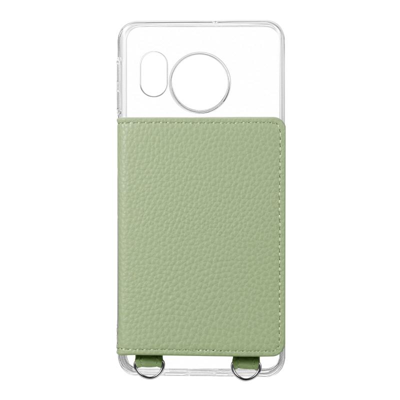 ルプラス(Leplus) AQUOS sense8 SH-54D/SHG11 カード収納付きレザーケース 「SHOULDER POCKET」 PU TPU 保護 シェルカバー