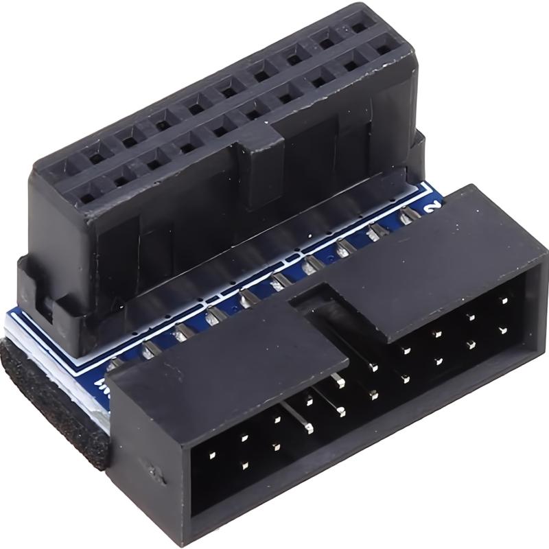 【スモールラボ】USB3.0 19pin/20pin 90度 角度変更アダプター マザーボード【特徴】PCの配線管理、干渉がある場合に役立ちます【機能】USB 19pin/20pinを角度変更(90度)することができる。【互換性】USB 1...