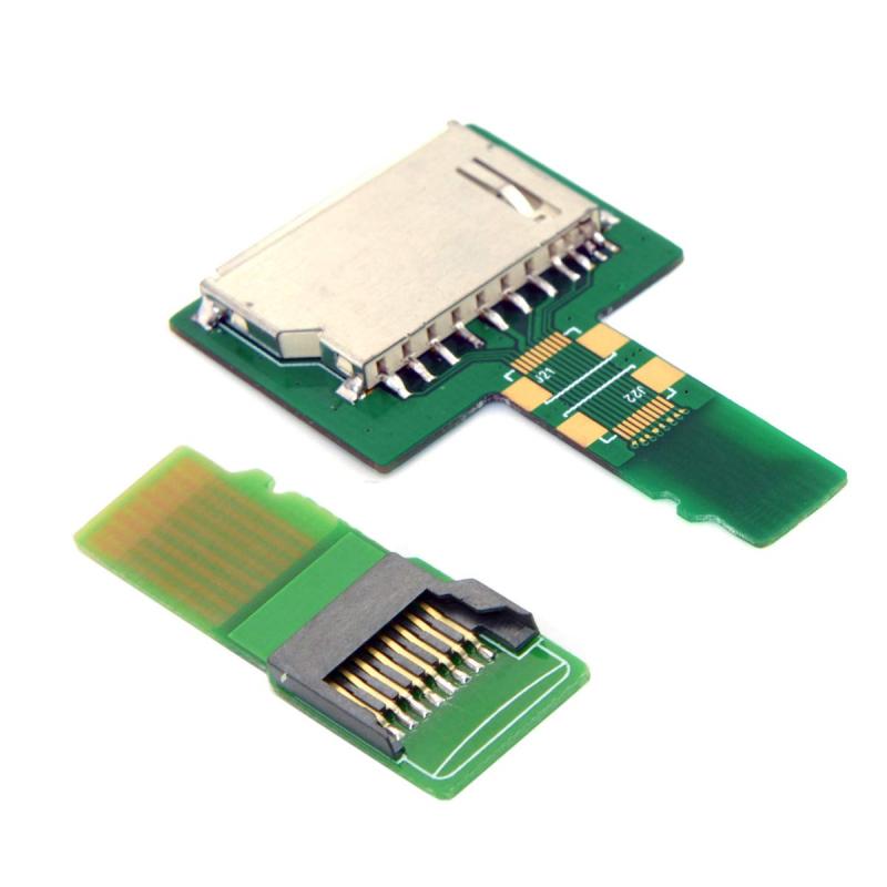 Chenyang マイクロSDからSDカードへの拡張アダプター SD TFからSDメモリーカードアダプター 1セットTFカードスロットをSD/TFカードの外側に拡張できます。テスト用にSD/TFカードを接続できます。パッケージ内容:Micr...