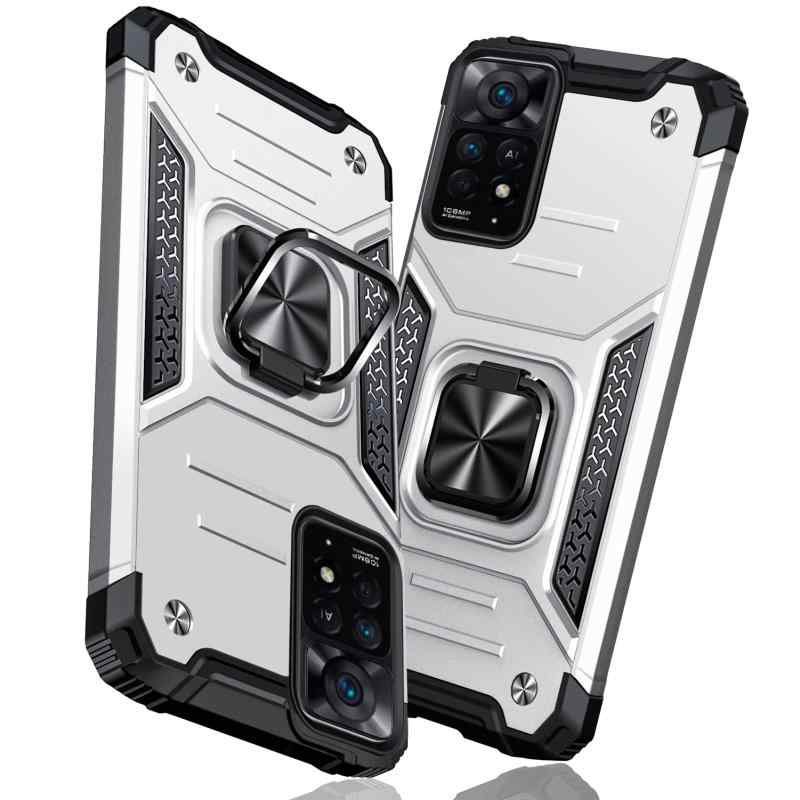 TMUJWS Redmi Note 11 Pro 5G 用のケース リング 衝撃吸収 耐衝撃 TPU+PCバンパー 二重構造 米軍MIL規格 全面保護 車載ホルダー対応 擦り傷防止 滑り止め 軽量 薄型 レッドミー ノート11 pro 5g...