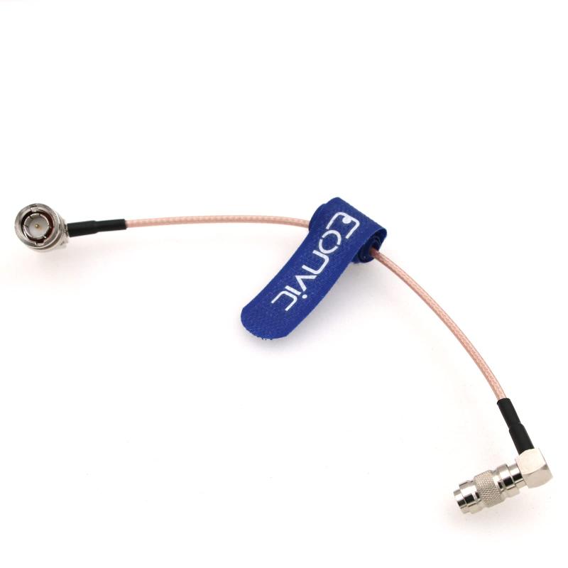Eonvic ライトアングル BNC オス - DIN1.0/2.3 RG179 同軸 75ohm SDI ピグテール Blackmagic ケーブル。1.0 / 2.3にBNCオスオス直角クリンプ、rg179ケーブルアセンブリケーブルの長...