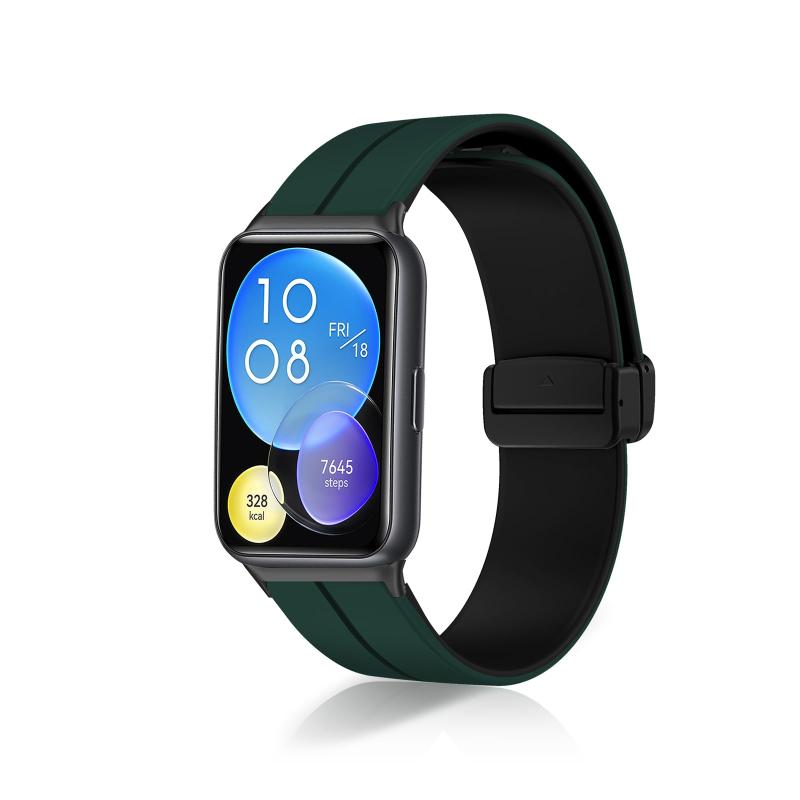 [ReHowy] バンド HUAWEI WATCH FIT 2 対応 シリコン製 弾力性 HUAWEIウォッチフィット2 交換バンド 磁気 バックル付き サイズ調節可能 交換ベルト コンパチブル HUAWEI WATCH FIT 2 バンド