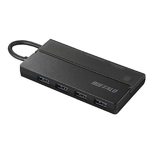 バッファロー(BUFFALO) USB3.1 [Gen1] Type-C バスパワーハブ 4ポート ケーブル収納 ブラック BSH4U130C1BK入数:1個