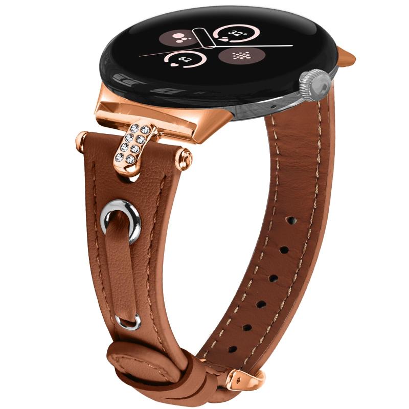 [ReHowy] Google Pixel Watch 3 41mm/pixel watch 2 対応 レザーバンド 革 ダイヤモンド ラインストーン ピクセルウォッチ3 41ミリメートル 交換バンド ビジネス風 柔軟 替えベルト ピクセル...