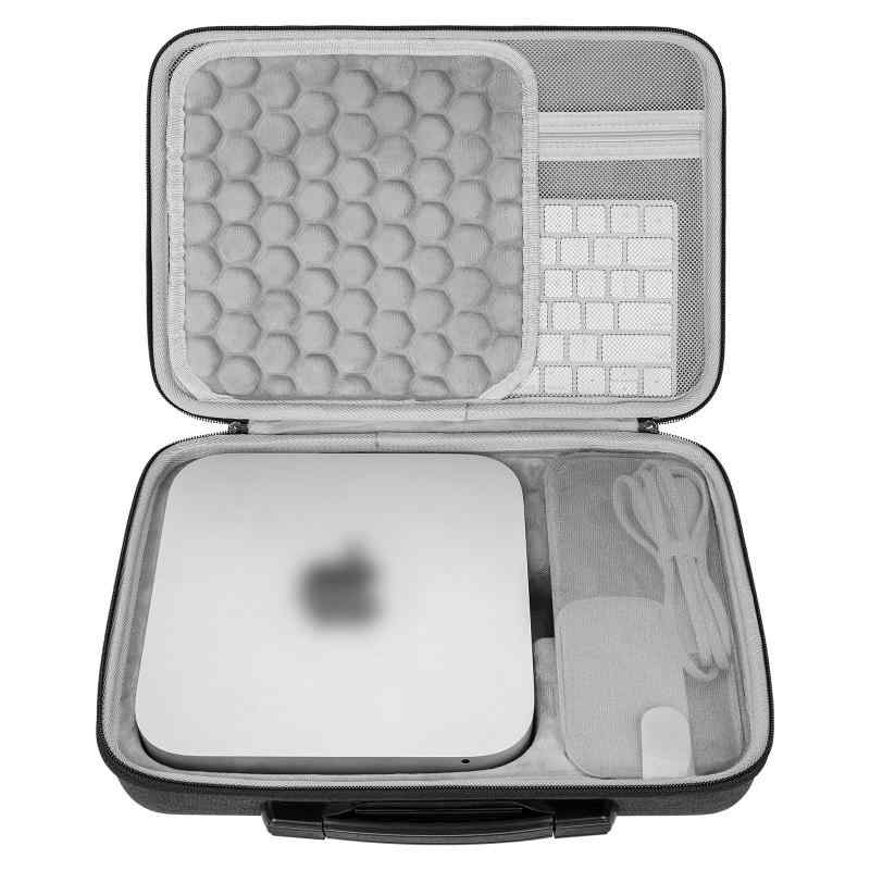 Geekria Mini デスクトップ Mac コンピューター ハードシェル保護トラベルバッグ、アップル Apple Mac Mini M2 チップ (2023) / Mac Mini M2 Pro/Mac Mini M1 および以前のモデ...