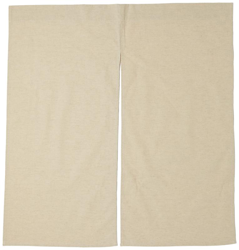 綿麻ナチュラル無地のれん【Vient ビエント】【サイズ】　約85cm巾×90cm丈 /　約85cm巾×150cm丈　2サイズ展開【カラー】　ナチュラル【素材】　綿85%/麻15%【生産国】　日本【取り扱い方法】　手洗い・ドライクリーニング...