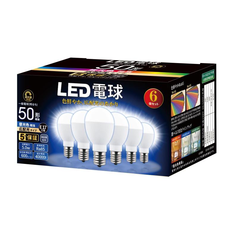 LED電球 E17 50形 調光LED電球 E17 50形 調光