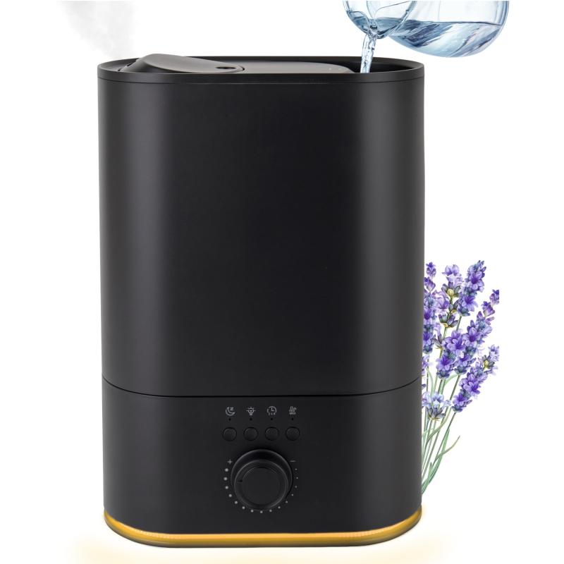 tobest 加湿器 大容量 超音波式【かんたん上から給水】タンク容量 6L タイマー付き 適応畳数洋室14畳/和室8.5畳 連続50時間加湿 卓上 省エネ 上部給水 空焚き防止 オフィス 法人