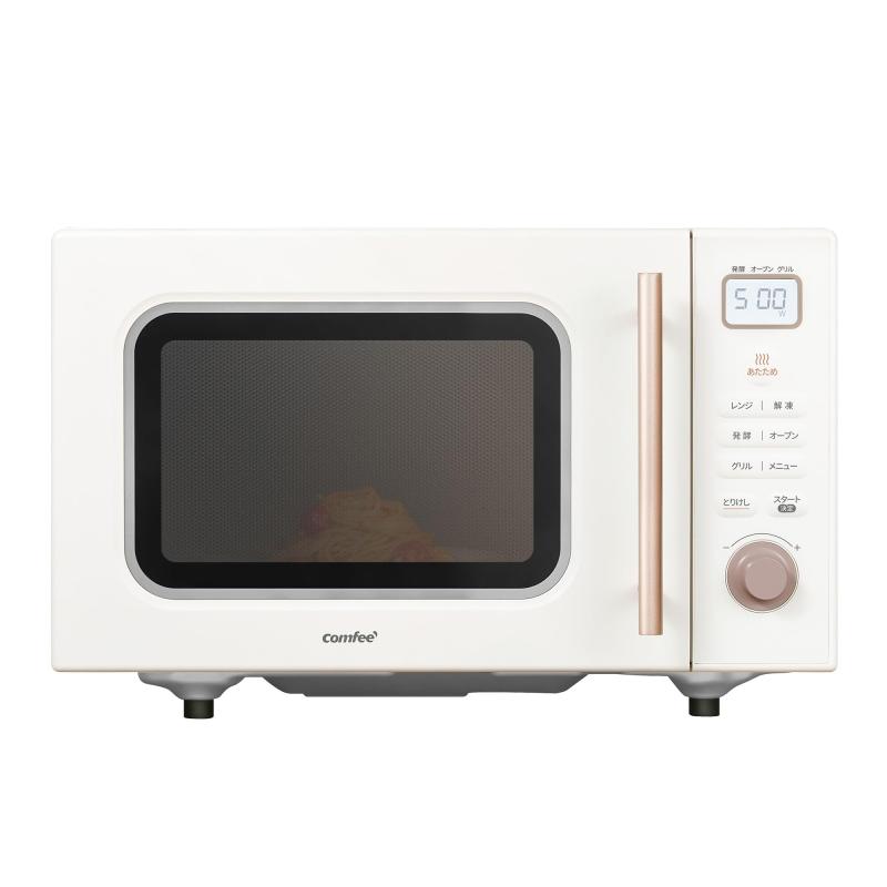 コンフィー(COMFEE') オーブンレンジ 16L 18L フラットテーブル オートメニュー レンジ~650W／500W オーブン~200℃/250℃ トースト・グリル・解凍・発酵機能 消音モード 角皿付き【2年メーカー