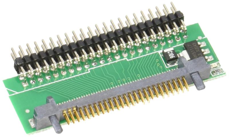 変換名人 1.8"IDE → 2.5"IDE変換アダプタ IDE-18A25A端子 : 1.8インチIDE - IDE 44ピン(オス)