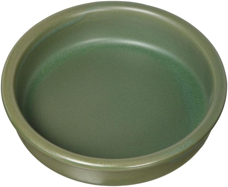 萬古焼 アヒージョ鍋 ミニ鍋 直火対応 アヒージョボウル 皿 (大) 直径約14cm 緑 食器 陶器 電子レンジ オーブン可 日本製 15589サイズ:約直径14×高さ3.3cm素材:耐熱陶器生産国:日本