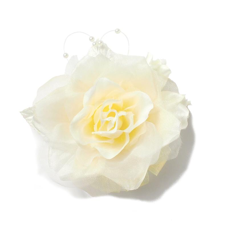 [クレインズコレクション] 手作り コサージュ 2WAY クリップ フォーマル シーンや エレガント な装いに