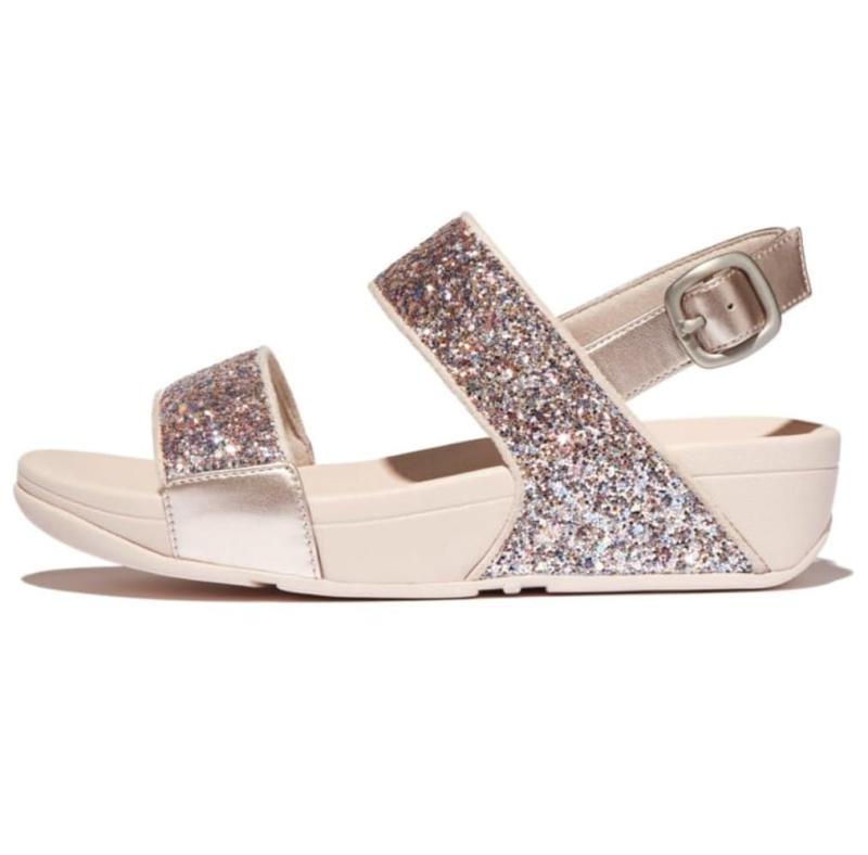 [フィットフロップ] 正規品 レディース サンダルLULU MULTI-TONAL GLITTER BACK-STRAP SANDALS Platino/Silver安定感のあるバックストラップ付きのグリッターモデル。【テクノロジ―】MIC...