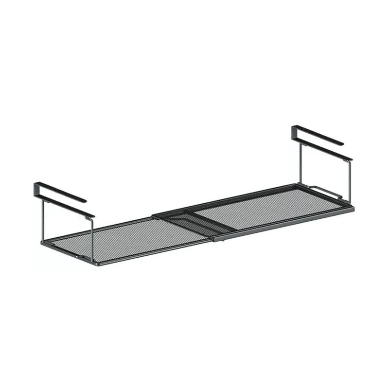 LunaMeet 吊り下げ棚 伸縮式 戸棚下 吊り戸棚 収納ラック 吊り下げラック 戸棚下収納ラック 吊戸棚 バスケット キッチン収納 掛け式