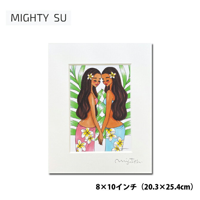 アイテム詳細 Mighty Su 　アートプリント「Twin」 サイズ8×10インチ / 20.3cm×25.4cm 配送方法 ■佐川急便 日時指定可能・追跡あり。 ■日本郵便・クリックポスト一律185円 日時指定不可・追跡あり。ポスト投函...
