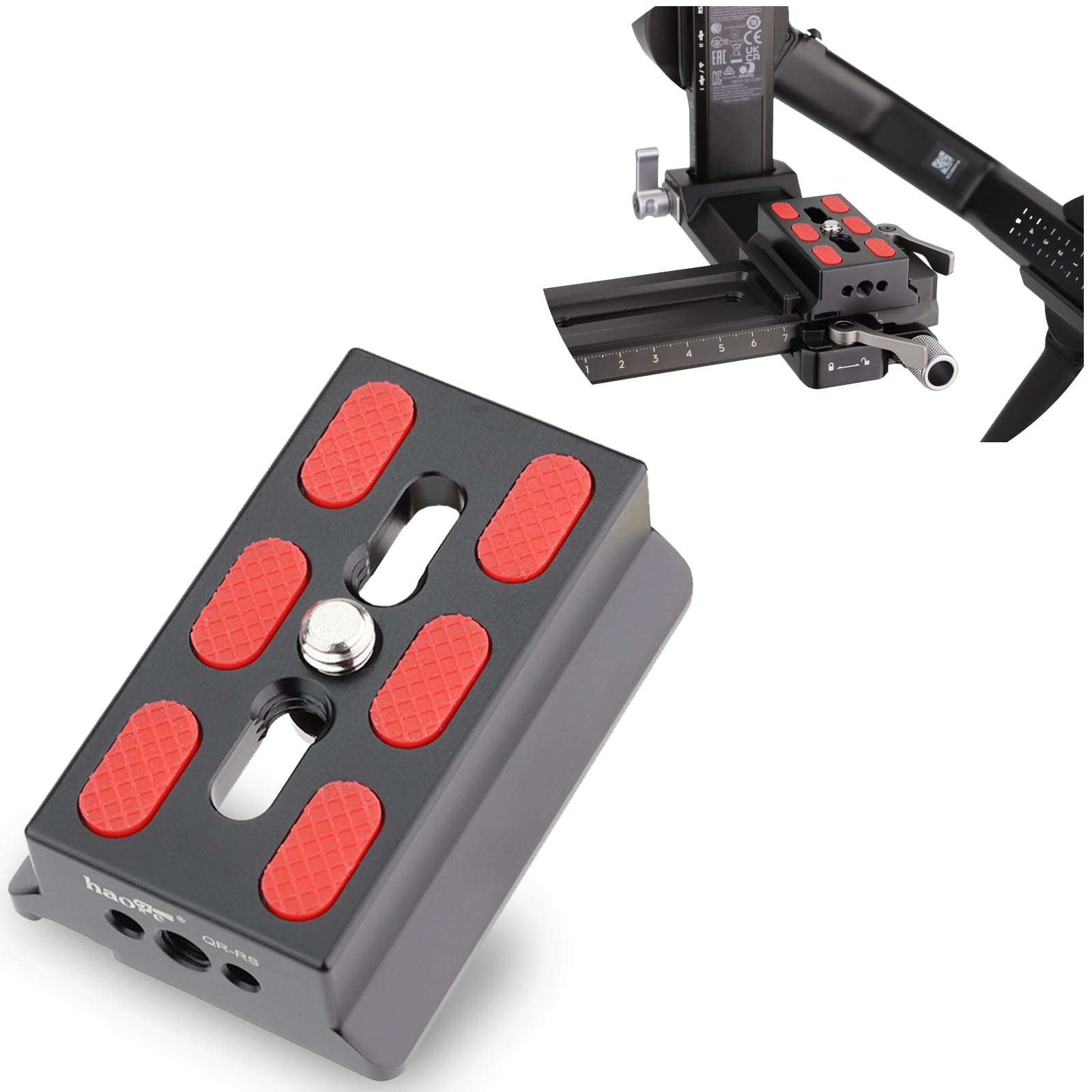 ・Haoge QR-RSカメラプレートは、DJI RS2/RSC2/RS3/RS3-PRO/RS3ジンバルスタビライザー用に特別に設計されています。・アルミニウム合金、CNC精密機械加工、表面酸化処理。・高品質のアルミニウム合金を使用して、...