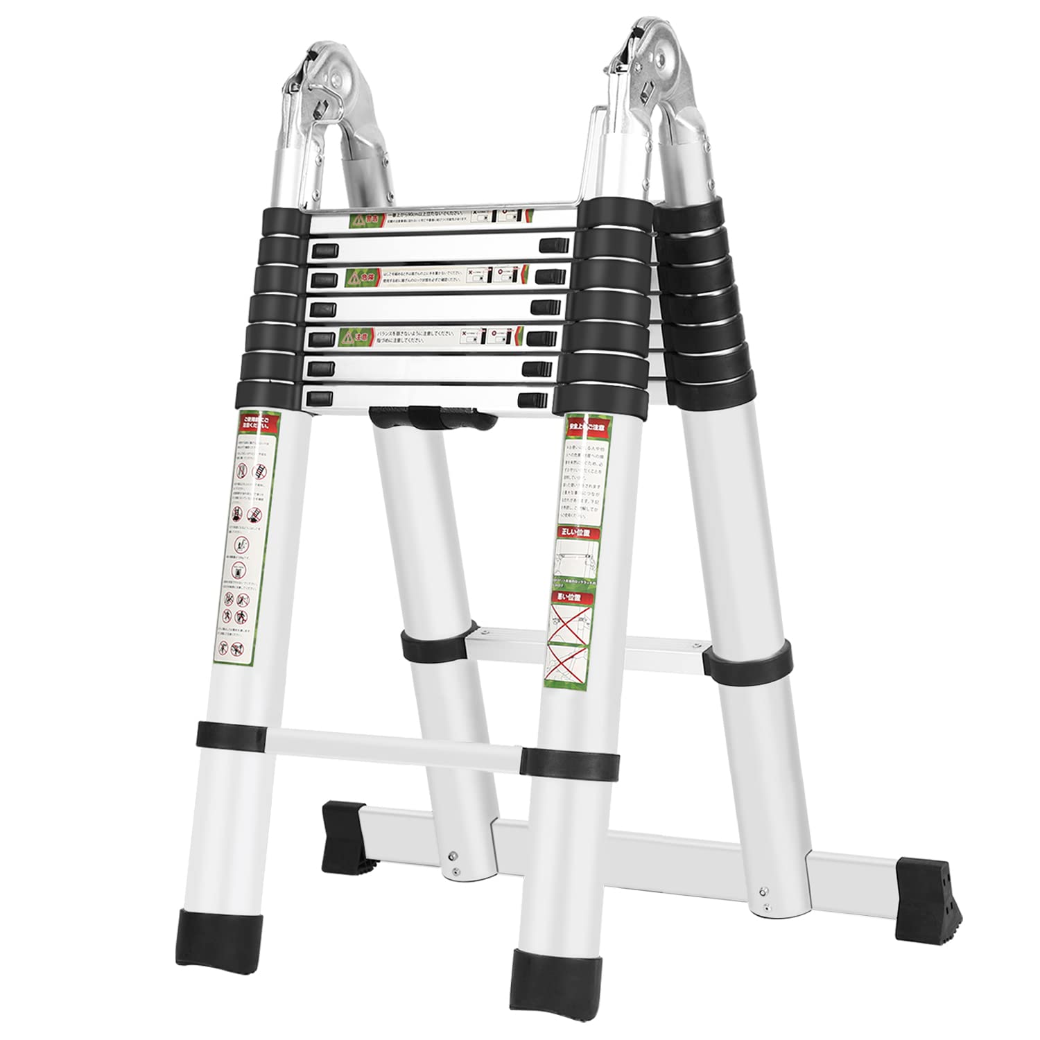 ・【商品寸法】梯子全長：3.2・+3.2・　収納時：約105cm×47cm×16cm　本体重量：20.4kg　最大耐荷重：150kg・【商品素材】アルミ合金製です。アルミ製の最大のポイントは軽量性。どのメーカーの物も一昔前のはしごに比べると...
