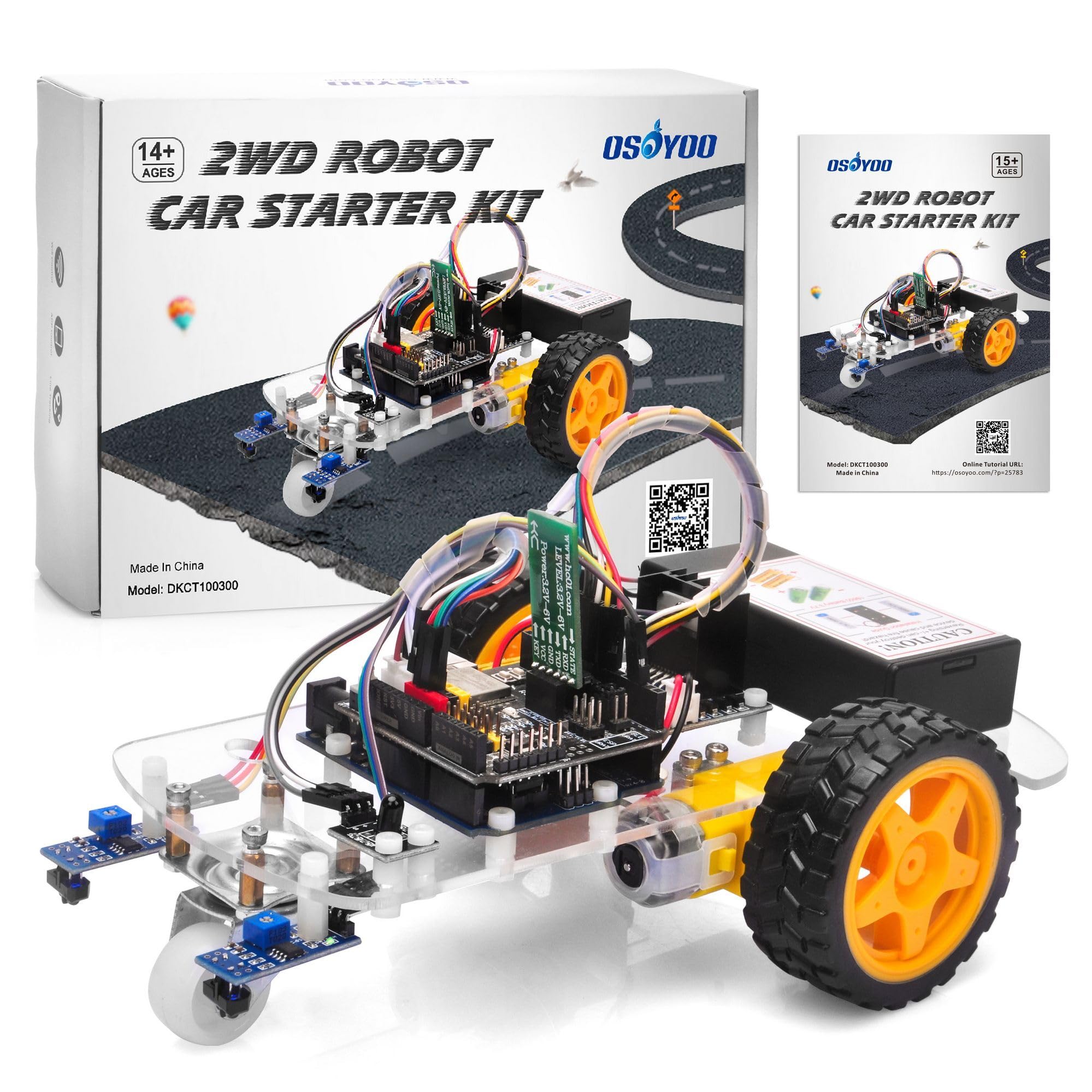 ・【STEM教育に最適】 Arduinoプログラミング、電子工作、ロボット工学の基礎をハンズオンで学べる教育キット。初心者から上級者まで、楽しみながら実践的なスキルを習得できます。・【多機能スマートロボットカー】 OSOYOO Wi-Fiシ...