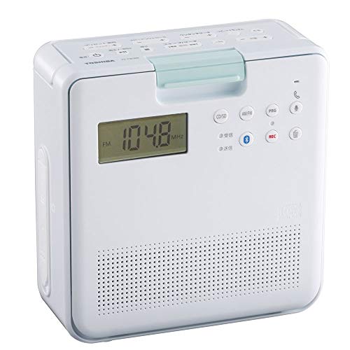 ・東芝 防水CDラジオ（ホワイト）TOSHIBA TY-CB100-W◆お風呂でも使える防水仕様　IPX5◆Bluetooth機能搭載◆対応規格：CD、CD-R/CD-RWMP3再生、ラジオ　／