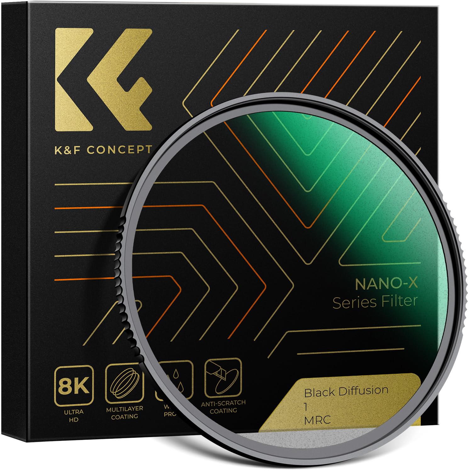 ・【ブラックディフュージョン＆NANO-X】両面多層ナノコーティングのソフト描写用レンズフィルター。49mm サイズのレンズに対応でき、注文前にレンズサイズを予めご確認ください。※外装の新旧が混在しますが、中身は同一です。・【ソフト効果・コ...
