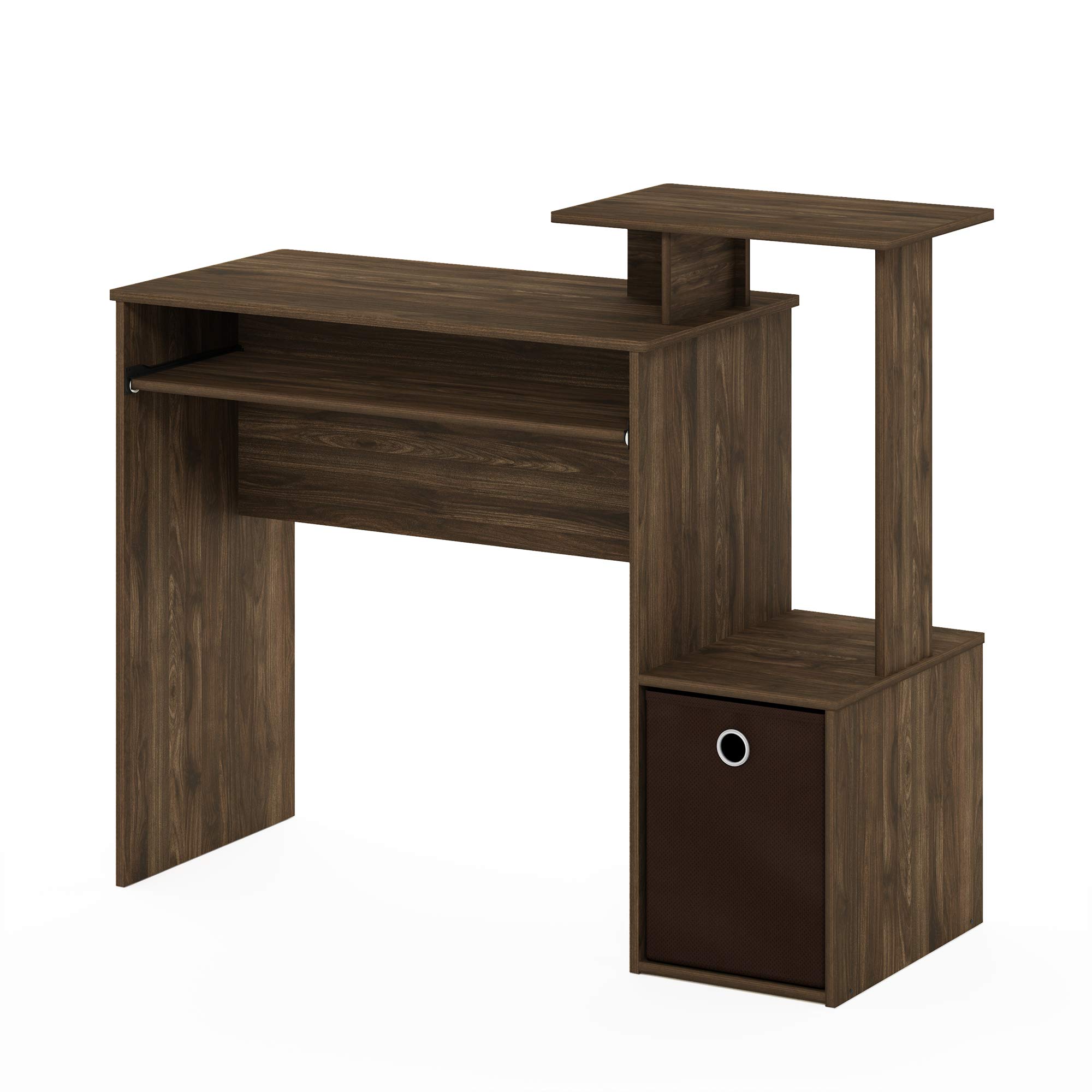 ・FURINNO Econ Multipurpose Home Office Computer Writing Desk, Columbia Walnut/Dark Brown商品紹介 すっきりとしたシルエットとコンパクトな設置面積が特徴の...