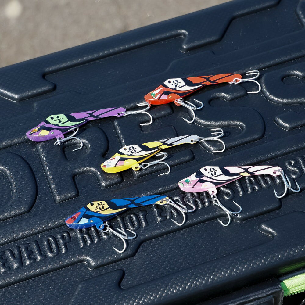 【楽天市場】【数量完全限定/予約商品】EVA×DRESS ドレパンルアー エヴァコラボカラー(カラーは6種の中からランダム) メタルバイブ 75mm/22g ルアー 鉄板 シーバス 釣り ...