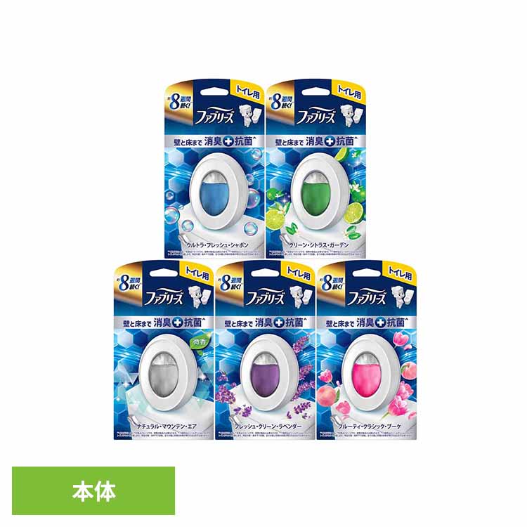 壁と床まで消臭＋抗菌 ※リニューアルに伴い、パッケージ・内容等予告なく変更する場合がございます。予めご了承ください。 ●商品サイズ（cm） 幅約10×奥行約4.84×高さ約18 ●内容量 6.3mL ●成分 香料、色素 （検索用：ファブリー...