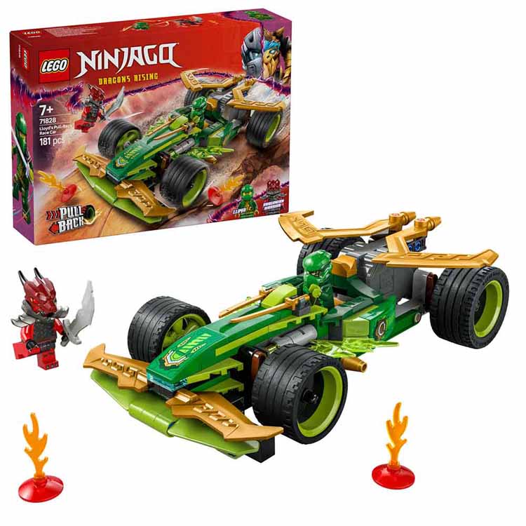 ◇ニンジャごっこを盛り上げるレースカー：『ニンジャゴー ドラゴンライジング』シーズン3のカーアクションを再現できます（対象年齢：7才以上）◇ニンジャゴーシリーズ初のプルバックカー：後ろに引っ張って手をはなすと、全速力で前進します◇ギミック満...