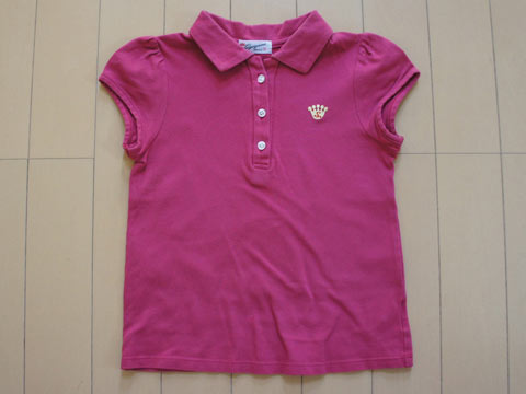 銀座サエグサ sayegusa アウトレット 子供服 女の子 110cm 半袖 ポロシャツ ピンク 春 夏 小さめ ★3 トップス ガールズ 女児 キッズ 【中古】 ユーズド リサイクル 古着 子ども服 こども状態★ランクはこちら特徴お色は...