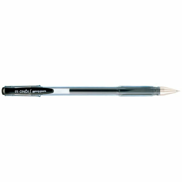 【商品概要】●キャップ式、黒●1組（10本入）【サイズ・重量表記】●ボール径／0.5mm●寸法／151（長）×11.5（径）mm●質量／11.7g●替芯／UMR5●ゲルインク●包装数：1／10※ご利用の環境により、実物の色と異なる場合がござ...