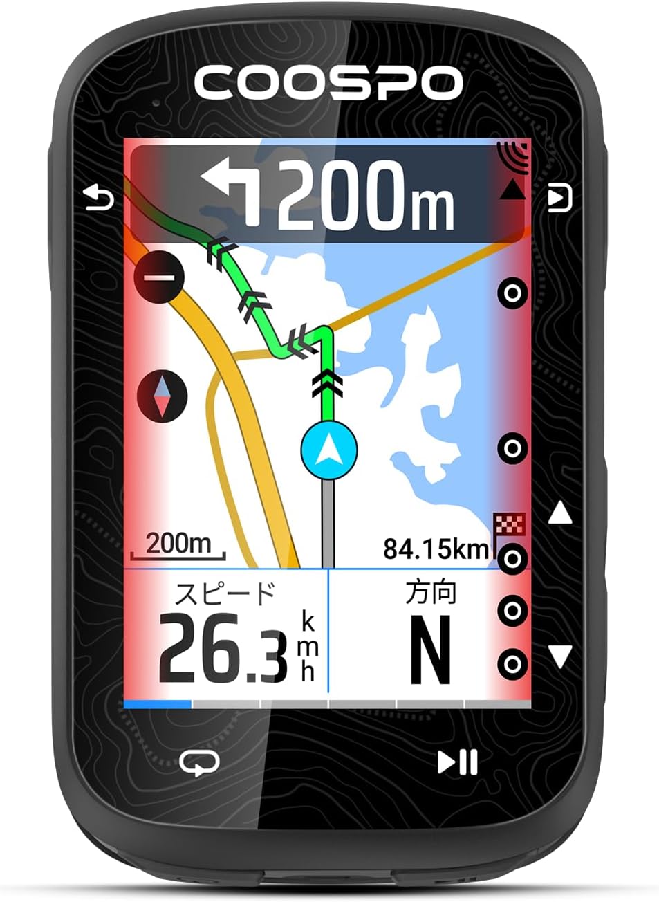 COOSPO CS600 サイクルコンピュータ GPS サイコン 2.4インチ カラータッチスクリーン 自転車 ナビrt790 スピードメーター ロードバイク 速度計 無線Bluetooth5.0&ANT+対応 ロングバッテリー Strav...
