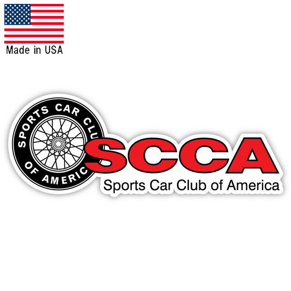 【商品詳細】 アメリカ合衆国の自動車レース統括組織"SCCA"のステッカーです。 屋内外問わずいろいろな場所にお使いいただけます。 【商品情報】 ・サイズ(約)：縦4cm×横10cm ・用途：自動車、PC、ギター、ラップトップケース、ロッカ...