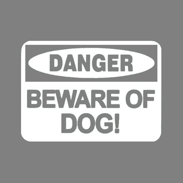 【商品詳細】 WARNING BEWARE OF DOG デカール 縦10cm×横14cm "DANGER BEWARE OF DOG (警告 猛犬注意)"の文字が入った注意喚起を促すビニールステッカーです。 犬を飼われている方におすすめ！...